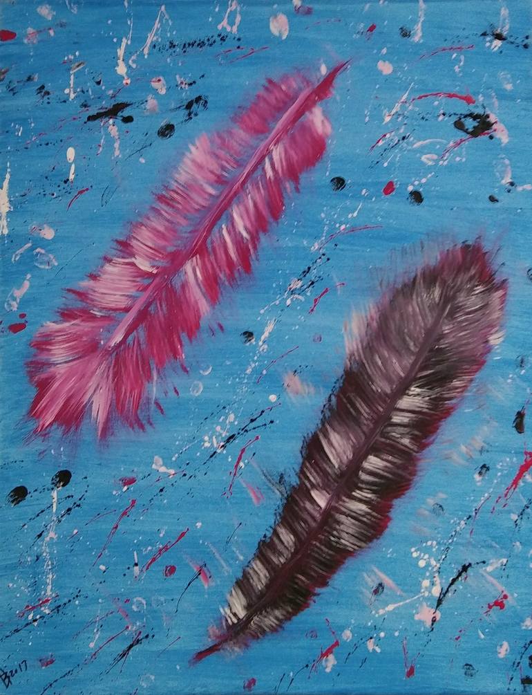 Staying afloat Painting by Mel Teraberry | Saatchi Art