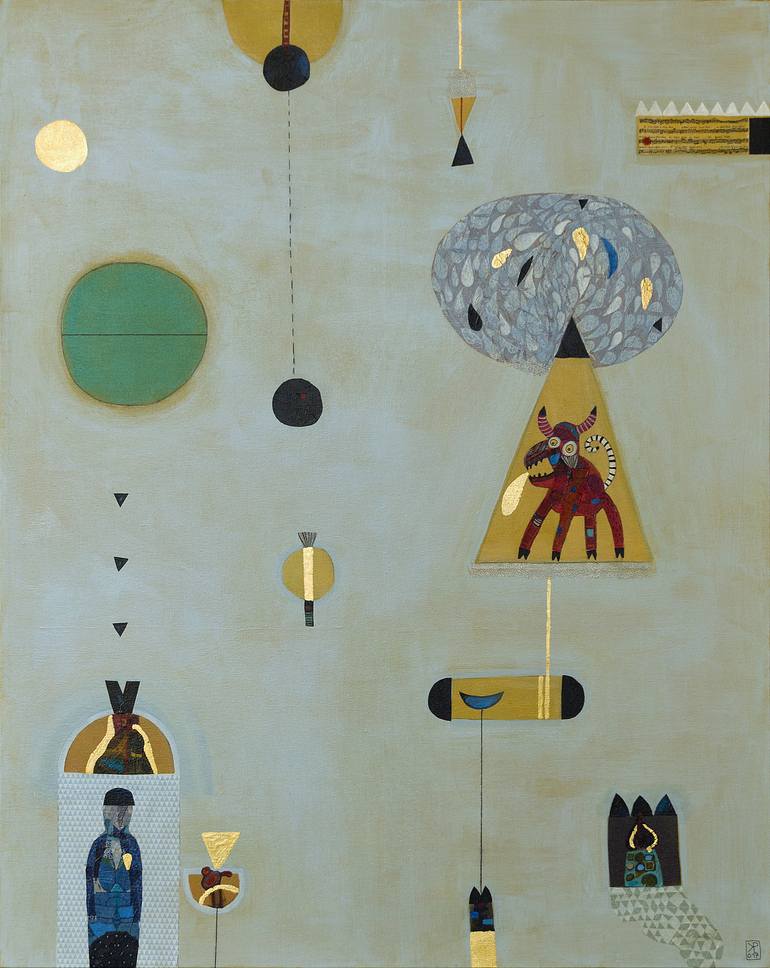 On The Treshold of Immortality Painting by Lona Verlich | Saatchi Art