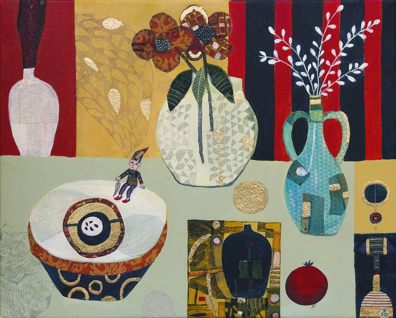 Still life with Dwarf Painting by Lona Verlich | Saatchi Art