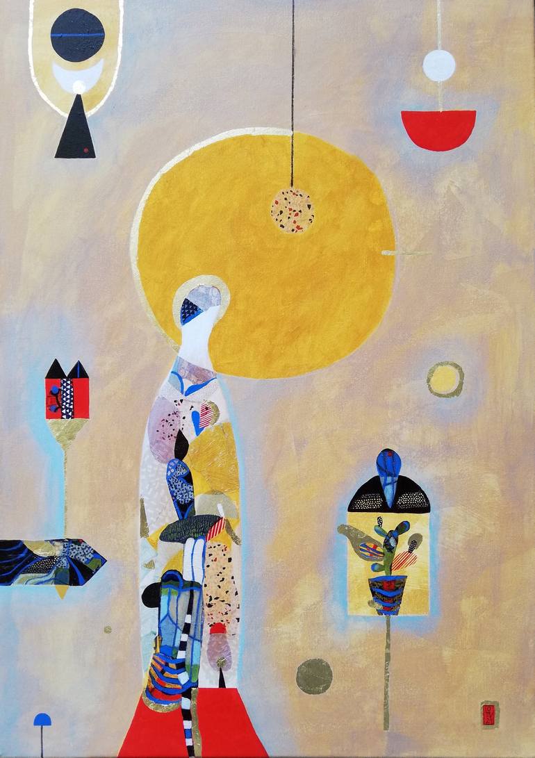 The Secret Place of Happy Thoughts Painting by Lona Verlich | Saatchi Art