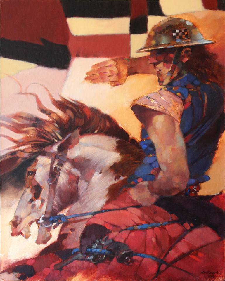 Fourth Rider Painting by Nicholas Robertson | Saatchi Art