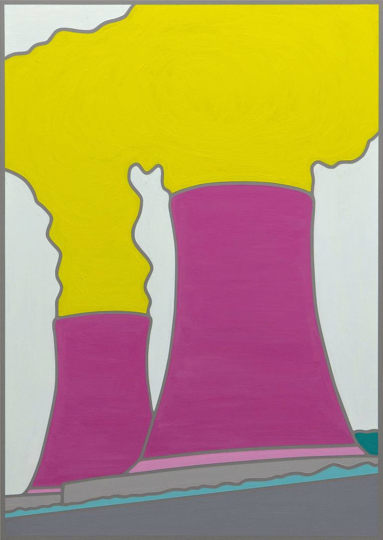 Smokestacks (hand painted multiple - ed. of 10) Painting by Todd ...