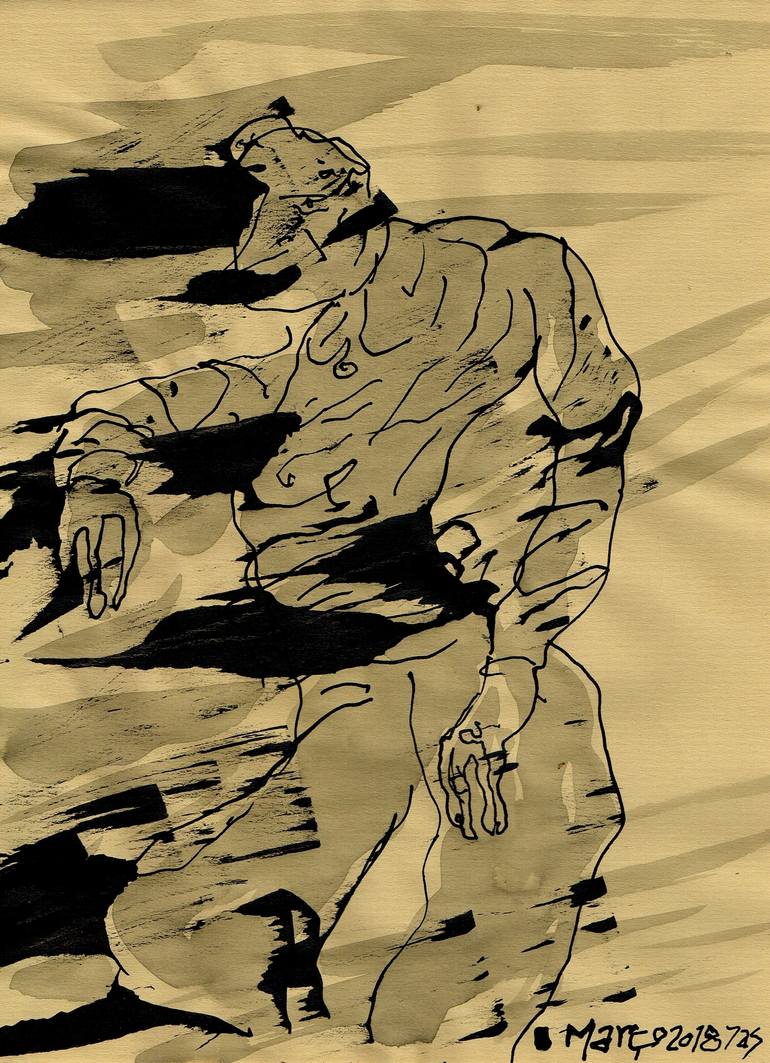 running out Drawing by Joao Sequeira | Saatchi Art