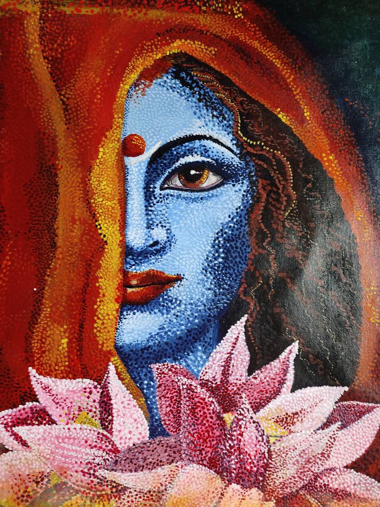 Veiled Perception Painting by Sangeeta Kishore | Saatchi Art