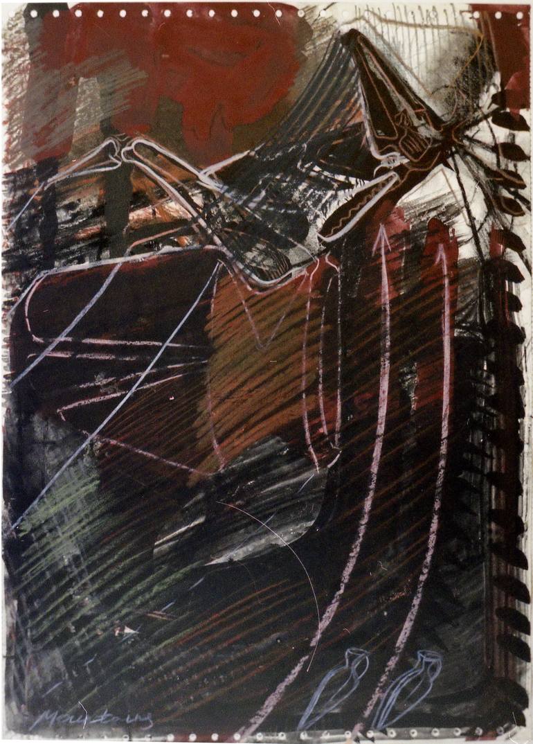 Mountains, 1988 (work # 272) Drawing by Emil Agayev | Saatchi Art