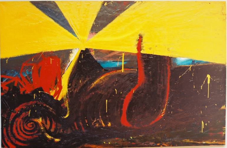 VULCANOID, 1988 Painting № 7 (work # 280) Painting by Emil Agayev ...