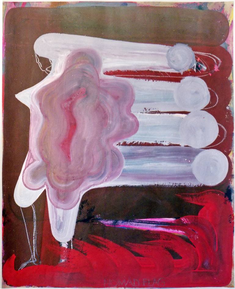 NOMAD FLAG, 1988 (work # 341) Painting by Emil Agayev | Saatchi Art