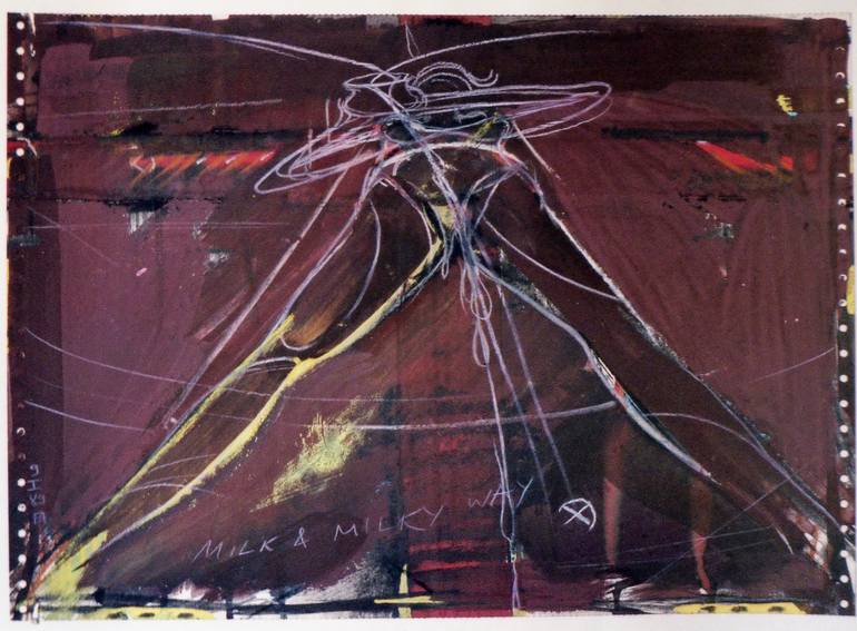 Milk & Milky way, 1989 (work # 352) Drawing by Emil Agayev | Saatchi Art