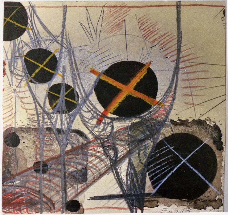 Earth, 24.VII.1989 (work # 490) Drawing by Emil Agayev | Saatchi Art