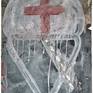 WHITE HEAD (TEARS), 8.VIII.1989 (work # 508) Painting by Emil Agayev ...