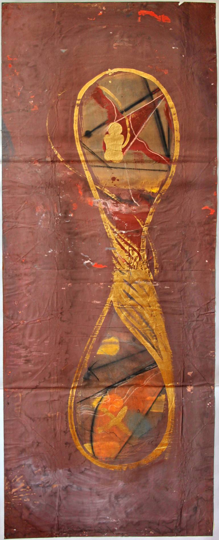 SACRAL SPACE, 8.IX.1989 (work # 541) Painting by Emil Agayev | Saatchi Art