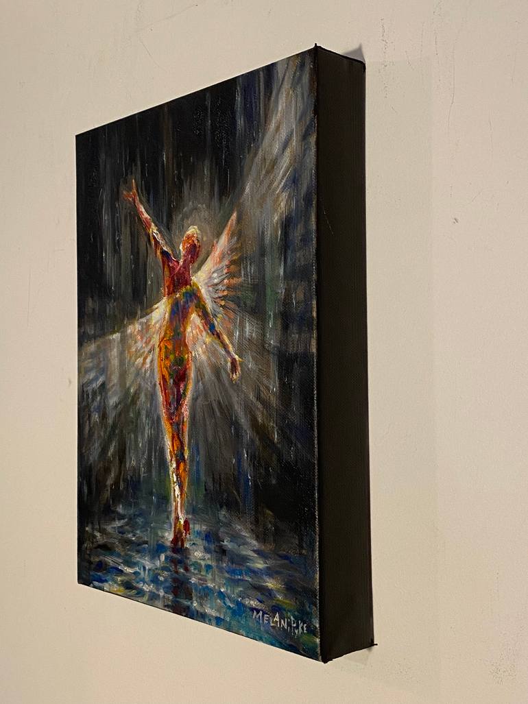 Winged Woman Painting by Melani Pyke | Saatchi Art