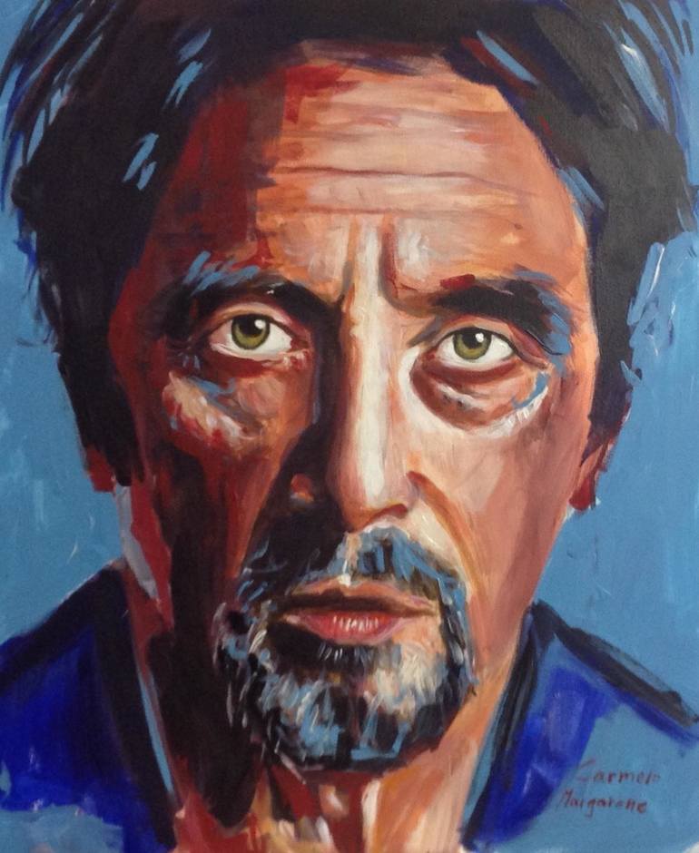 Al Pacino Painting by Carmelo Margarone | Saatchi Art