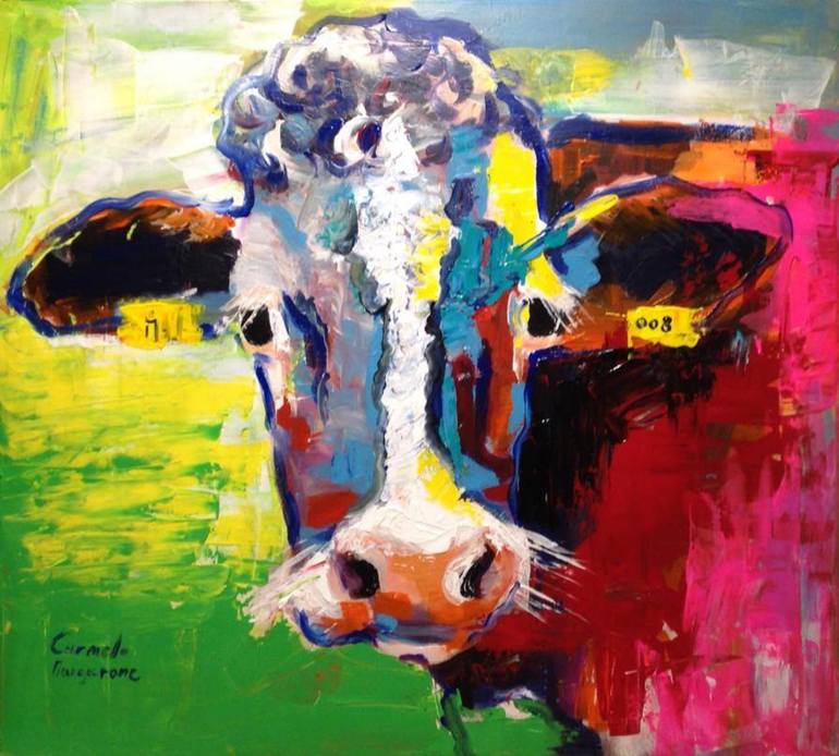 Mucca 008 Painting by Carmelo Margarone | Saatchi Art