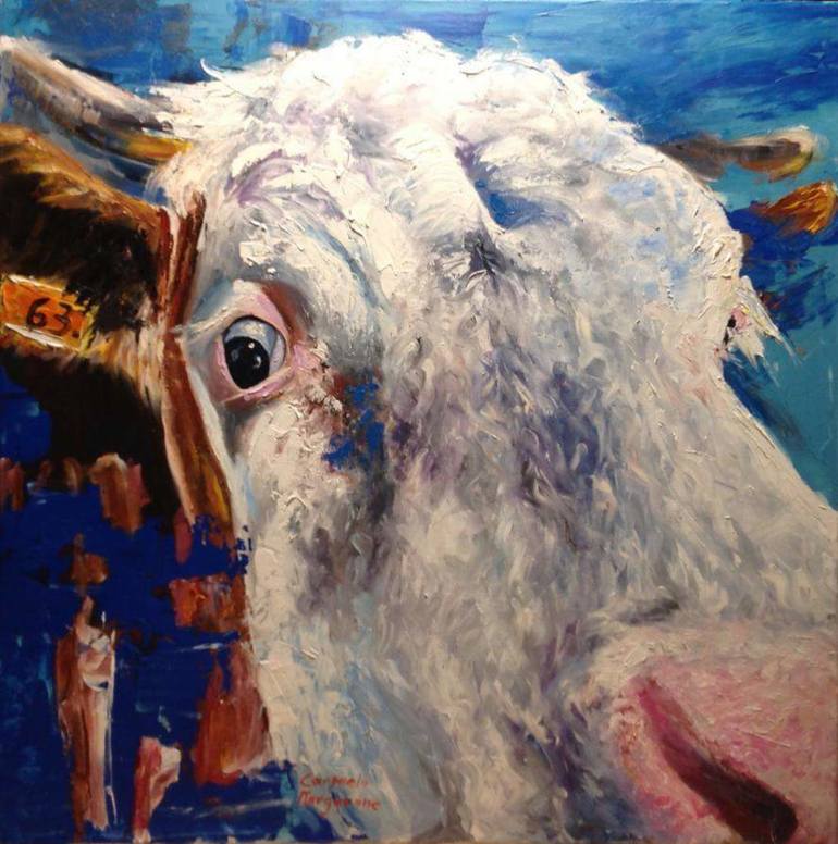 Mucca 63 Painting by Carmelo Margarone | Saatchi Art
