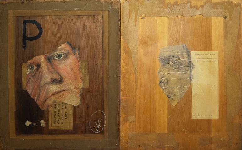 The Artist (Diptych) Drawing by Derek M Dick | Saatchi Art