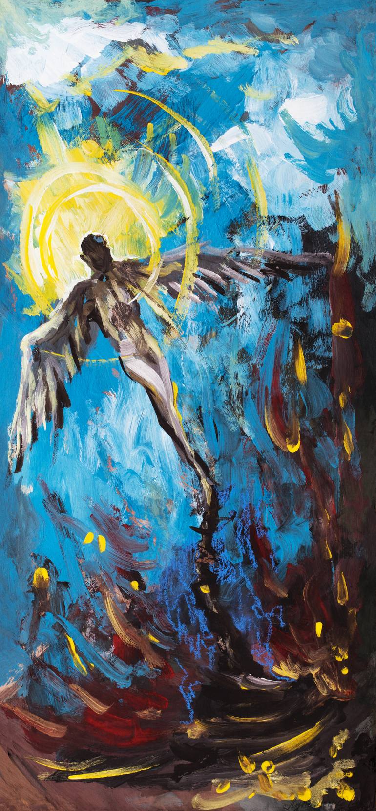 Soul flight Drawing by Iryna Lupashchenko | Saatchi Art