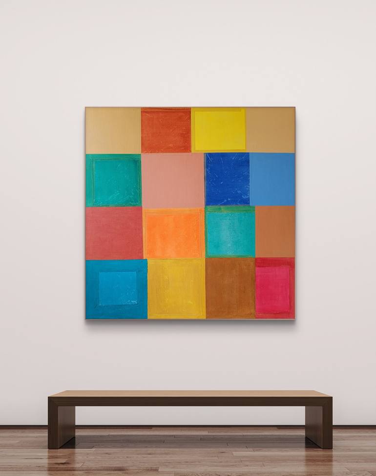 Colour coding/ Primary connections Painting by Aleksandra Niemczyk ...