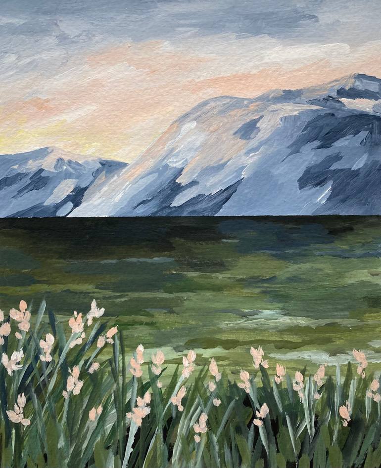 Where the Wildflowers Grow Painting by Jessica Rose | Saatchi Art