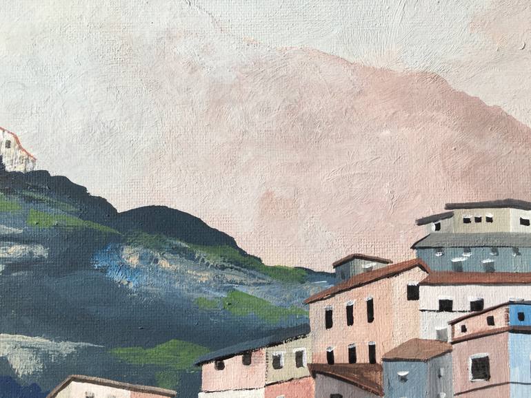 Village in the View Painting by Jessica Rose | Saatchi Art