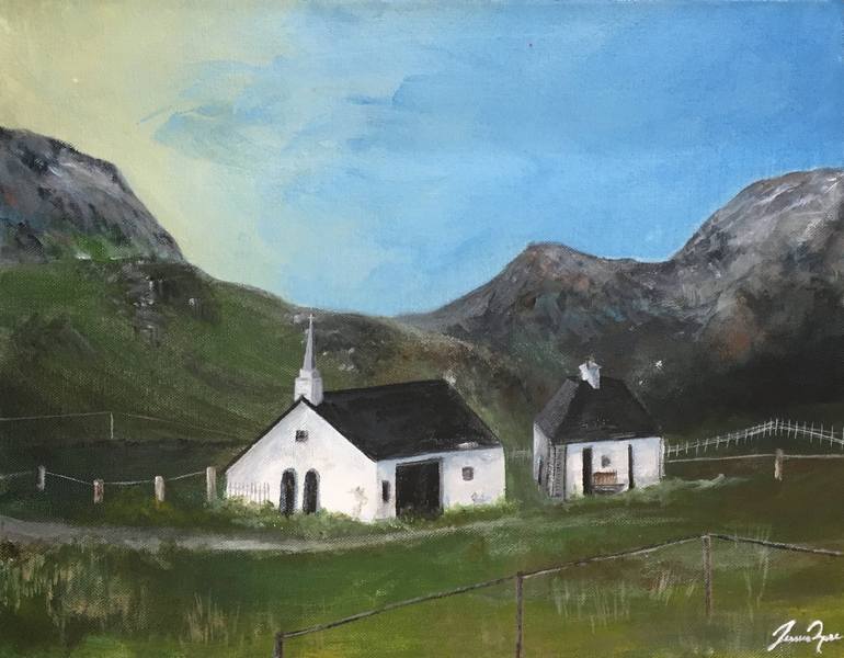 Our Side of the Mountain Painting by Jessica Rose | Saatchi Art