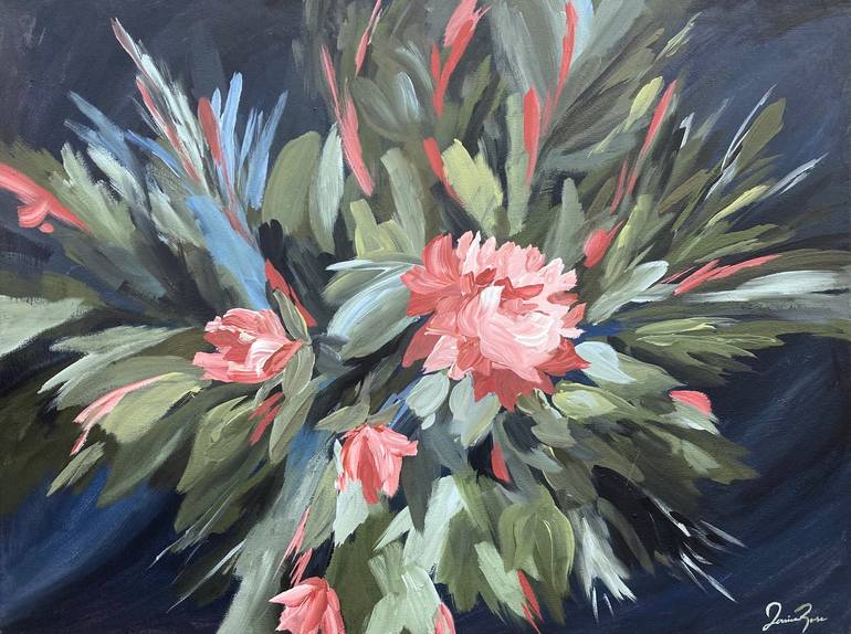 In Full Bloom Painting by Jessica Rose | Saatchi Art