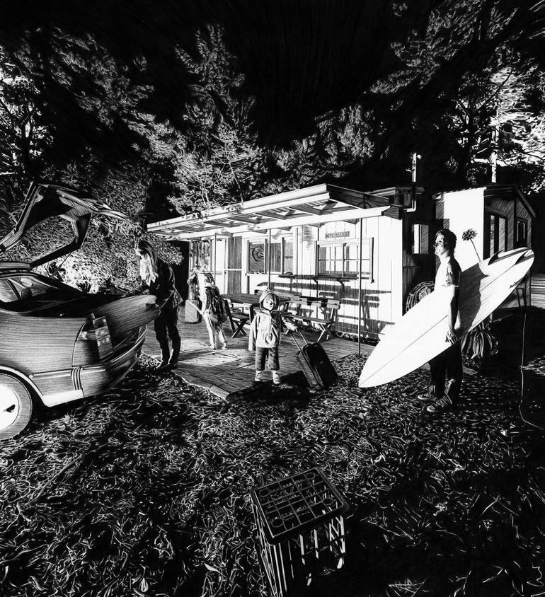 The Shades #12 Drawing by Matt Coyle | Saatchi Art