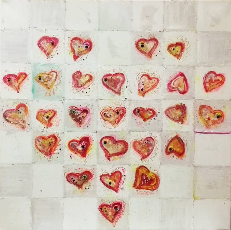 Takeover of Hearts Painting by Andrei Dobos | Saatchi Art