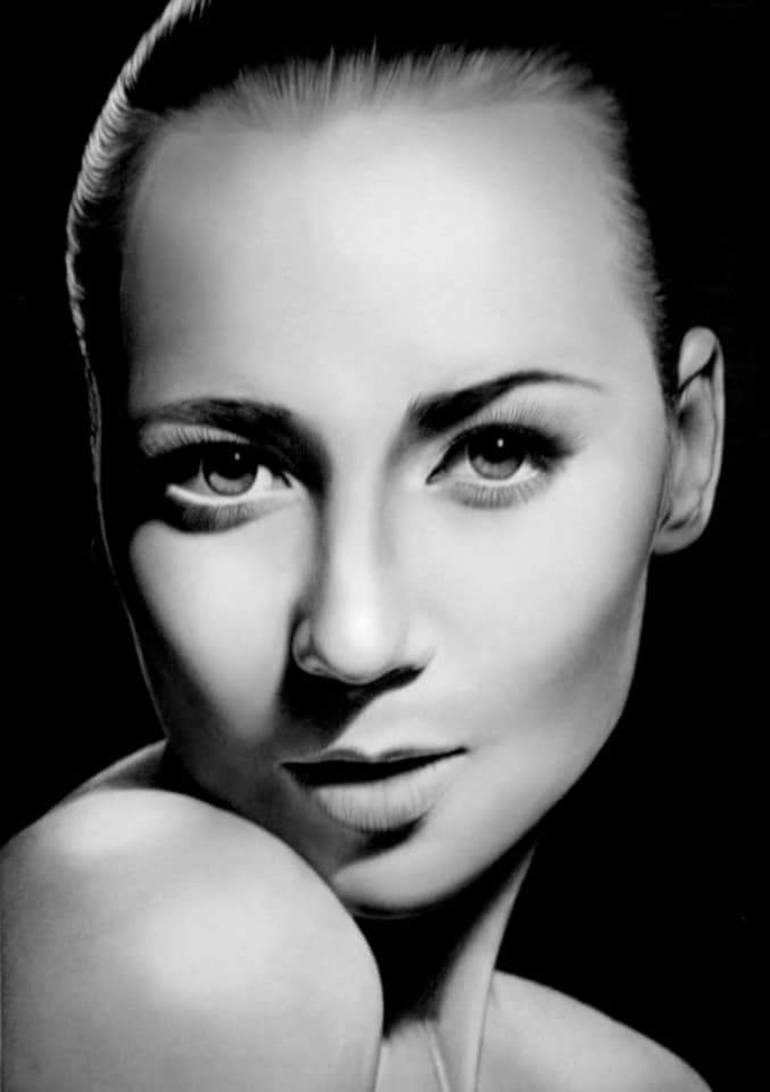 Karine Vanasse - People's portraits series Drawing by Edwin Darwin ...