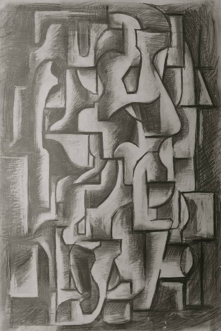 Becoming: a composition in 6b Drawing by Ojay Tambio | Saatchi Art