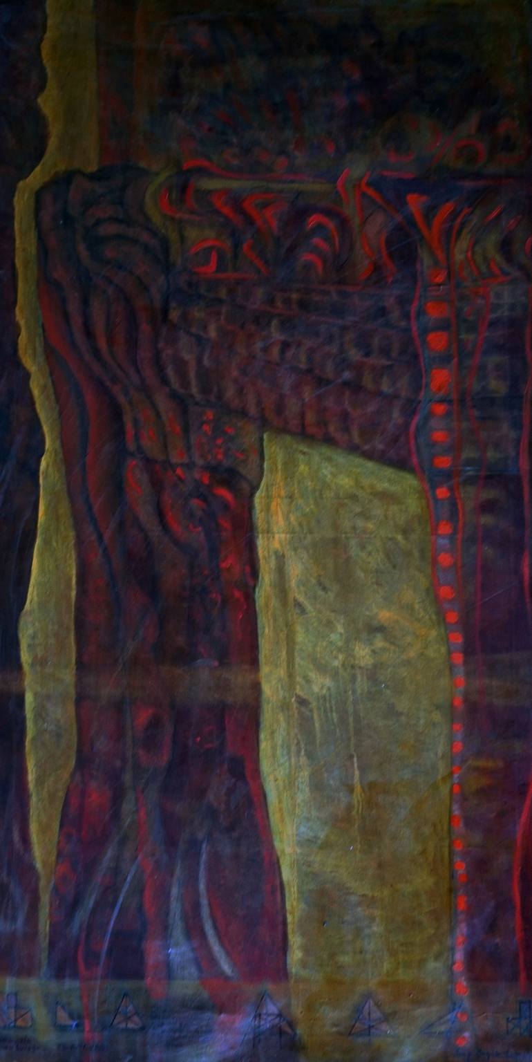 Column Painting by Lucy Angulo Lafosse | Saatchi Art