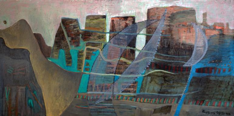 Moon's Rest Painting by Lucy Angulo Lafosse | Saatchi Art