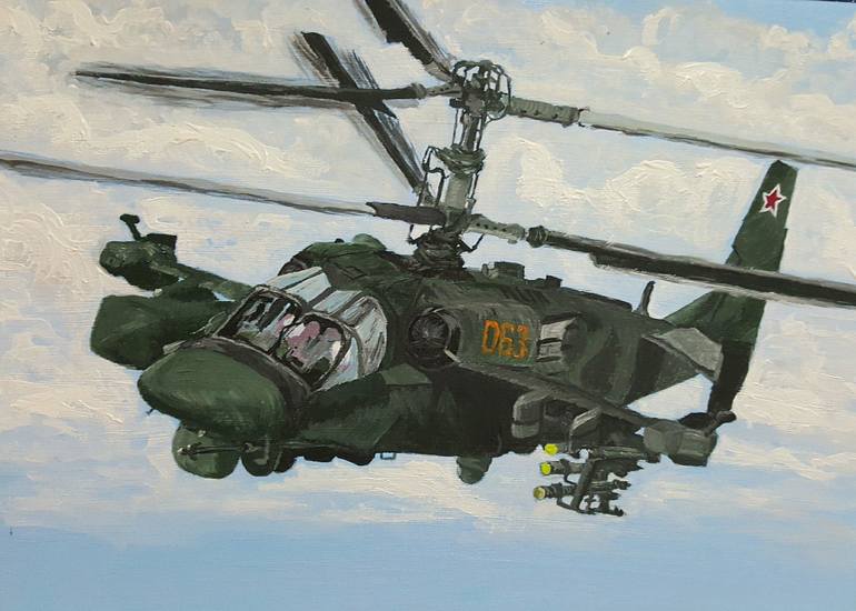 KA-52 Alligator Painting by Angra Aa | Saatchi Art