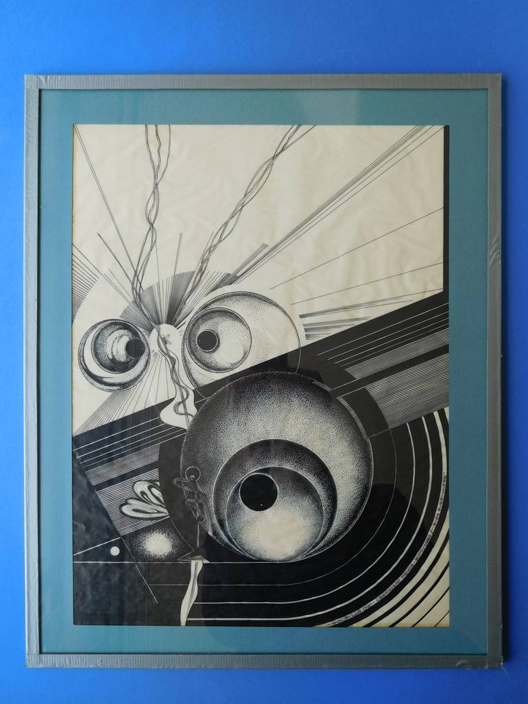 Eyes everywhere Drawing by Svetlozar Tenov | Saatchi Art