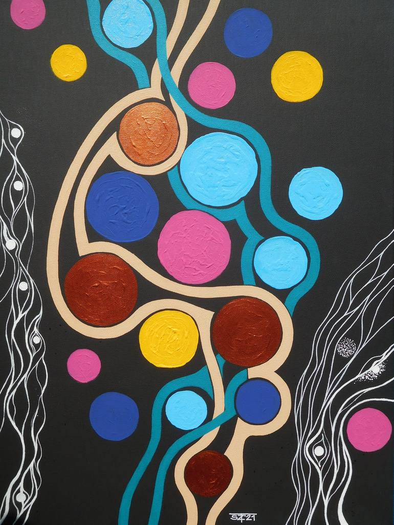 Night Wonderworld Painting by Svetlozar Tenov | Saatchi Art