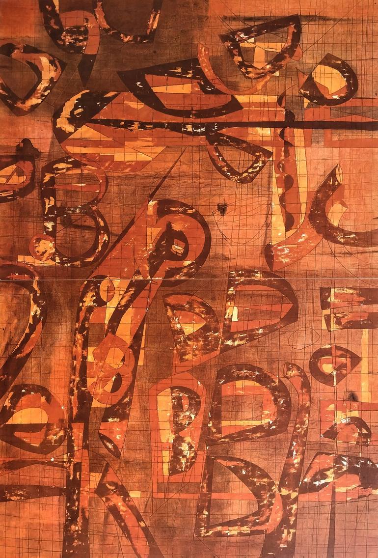 element of vedas Painting by Kaushlendra Pratap Singh | Saatchi Art