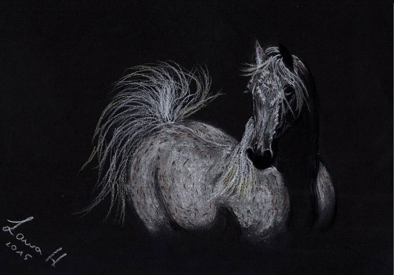 Active Tail Drawing by Laura Hundsdorfer | Saatchi Art