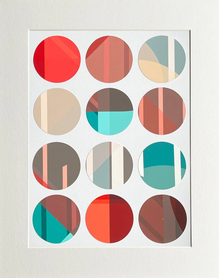 Circle Collage No:14 Collage by Leigh Bagley | Saatchi Art