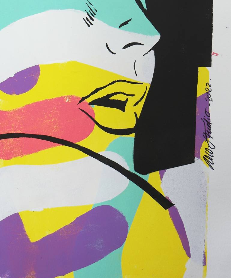 Comic Girl in Pastel Painting by ROCO Studio | Saatchi Art