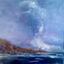 Fire at Eddystone point Painting by William Griffiths | Saatchi Art
