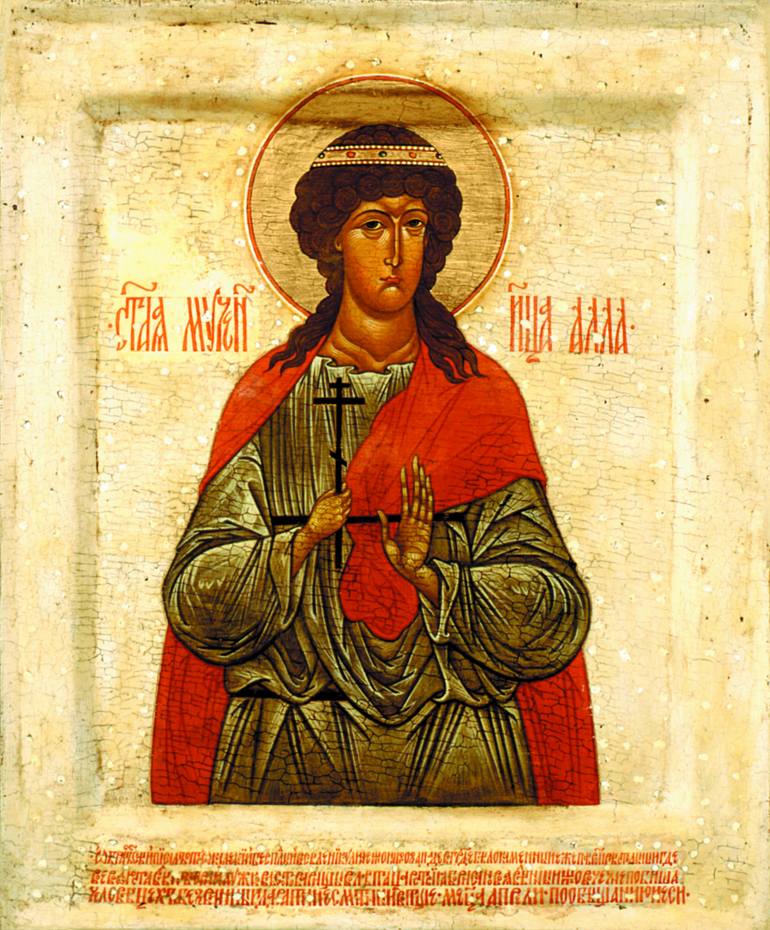 Icon of Saint Alla the Martyress Painting by Aleksey Kudlay | Saatchi Art