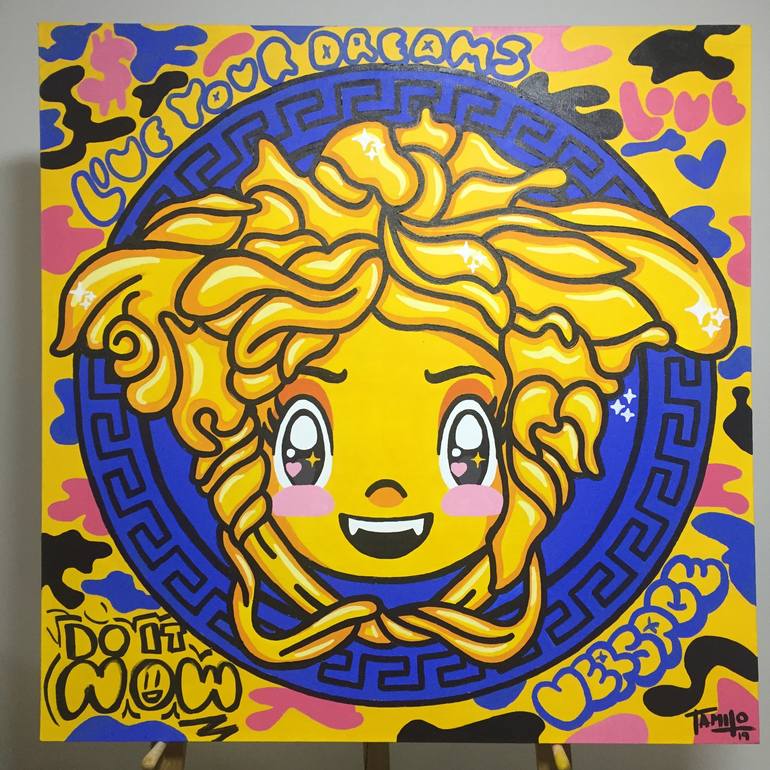 Happy Versace Painting by Tamilo Burgos | Saatchi Art