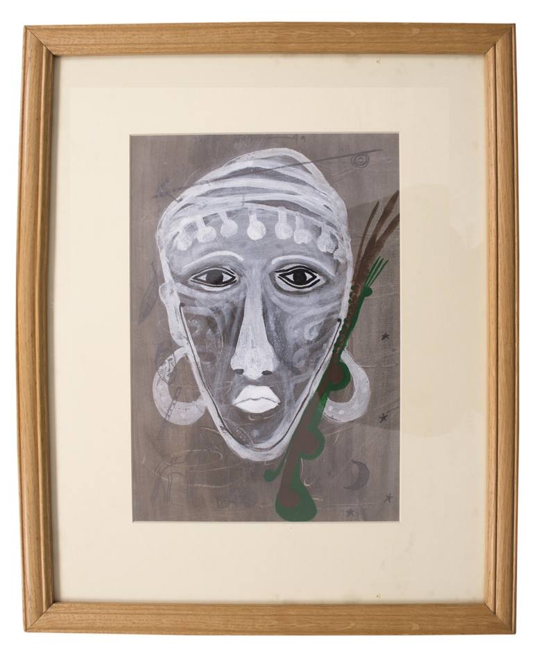 Nubian Face Drawing by Fathi Hassan | Saatchi Art
