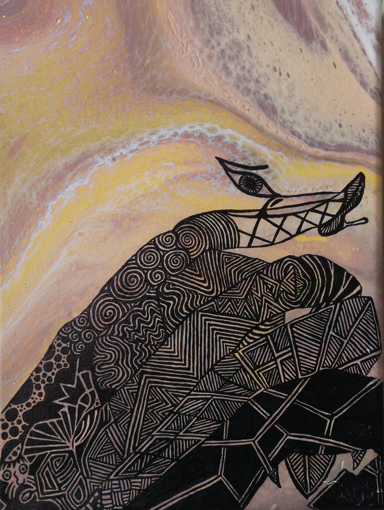 Masumiyet - Innocence in Danger Painting by Yener Ozer | Saatchi Art