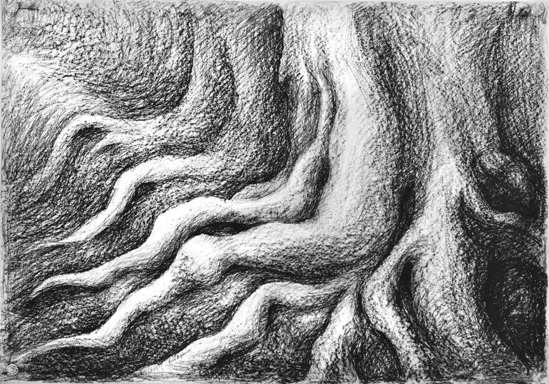 Deep roots Drawing by Eirini Bogdanou | Saatchi Art