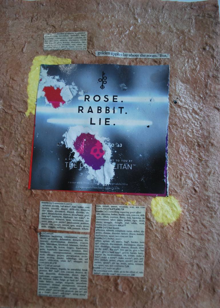 ROSE. RABBIT. LIE. Collage by John Rossi | Saatchi Art