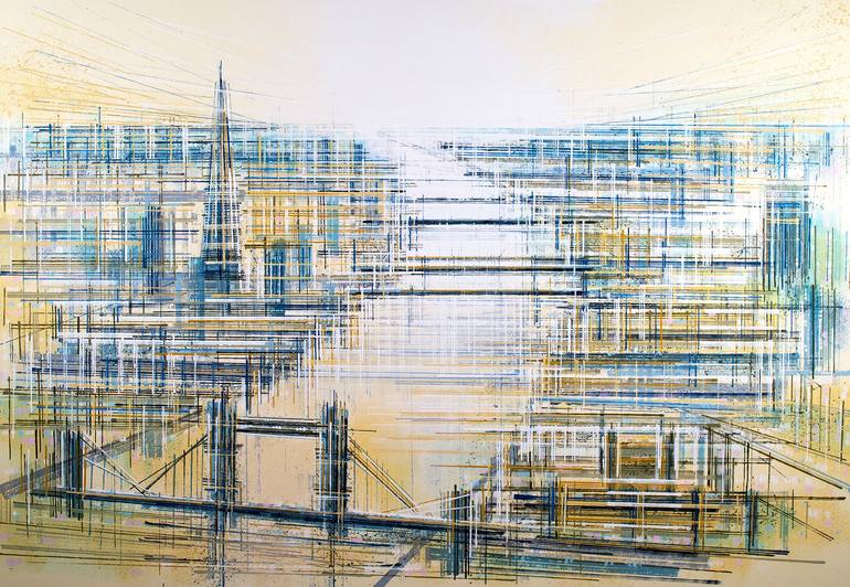 London In Late Afternoon Light Painting by Marc Todd | Saatchi Art
