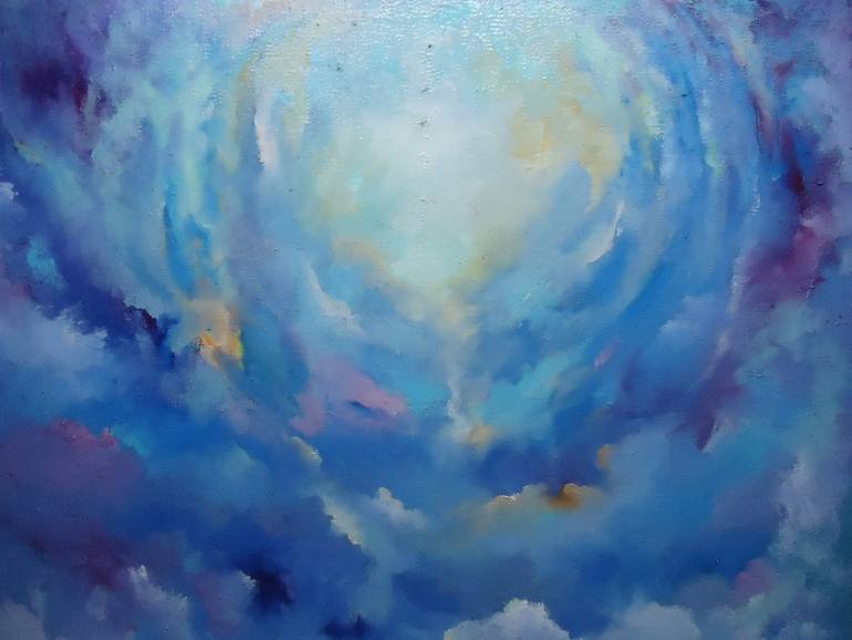 Neon Storm Painting by Sergey Sh | Saatchi Art