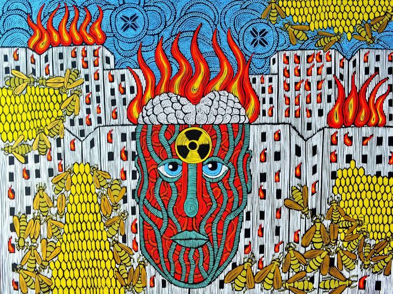 Radiation Painting by Barbudaz Sh | Saatchi Art