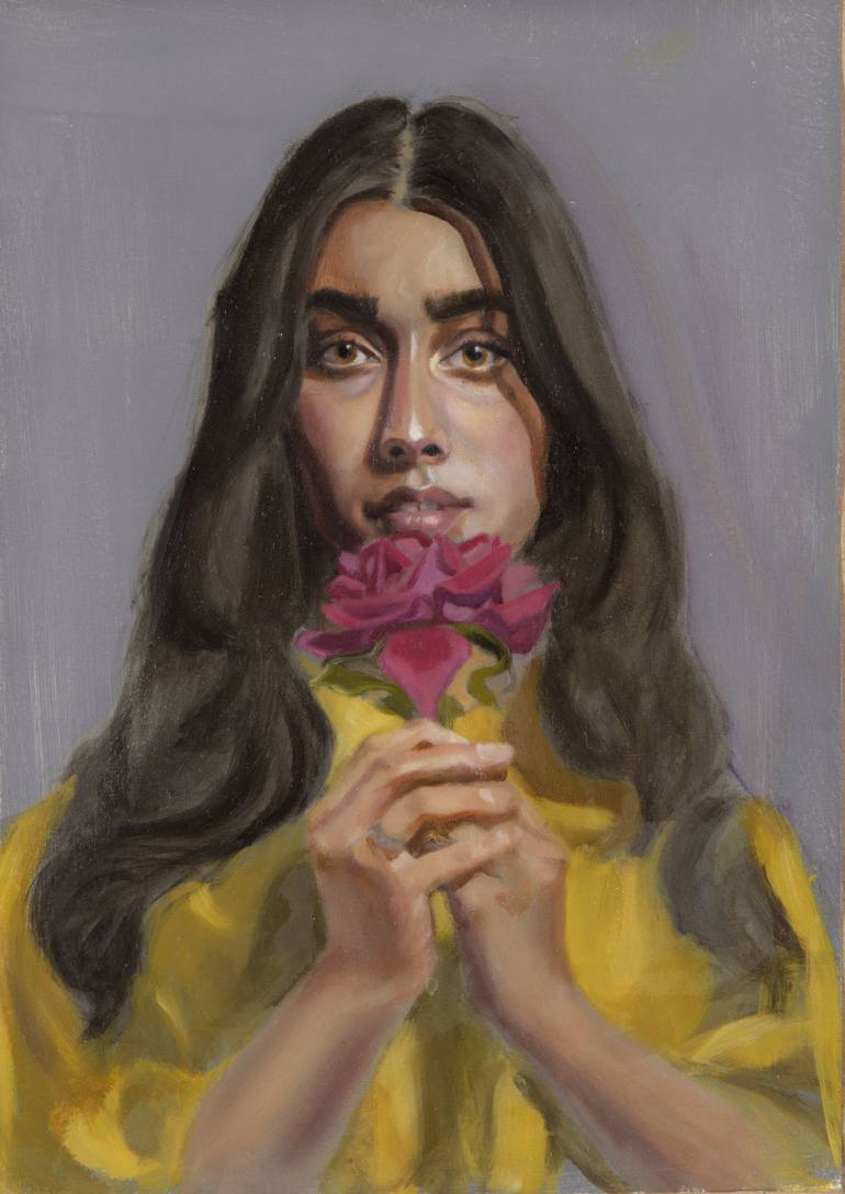 Nasreen Painting by Jemisha Maadhavji | Saatchi Art